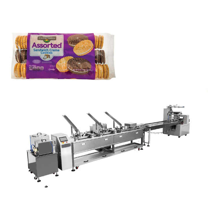 Fully Automatic Auto Feeder Cookies Sorting Sandwich Wafer Biscuit ...