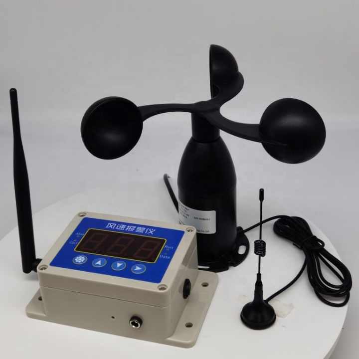 IOT Wireless Tower Crane Wind Cup Anemometer Alarm Wind Speed Sensor ...