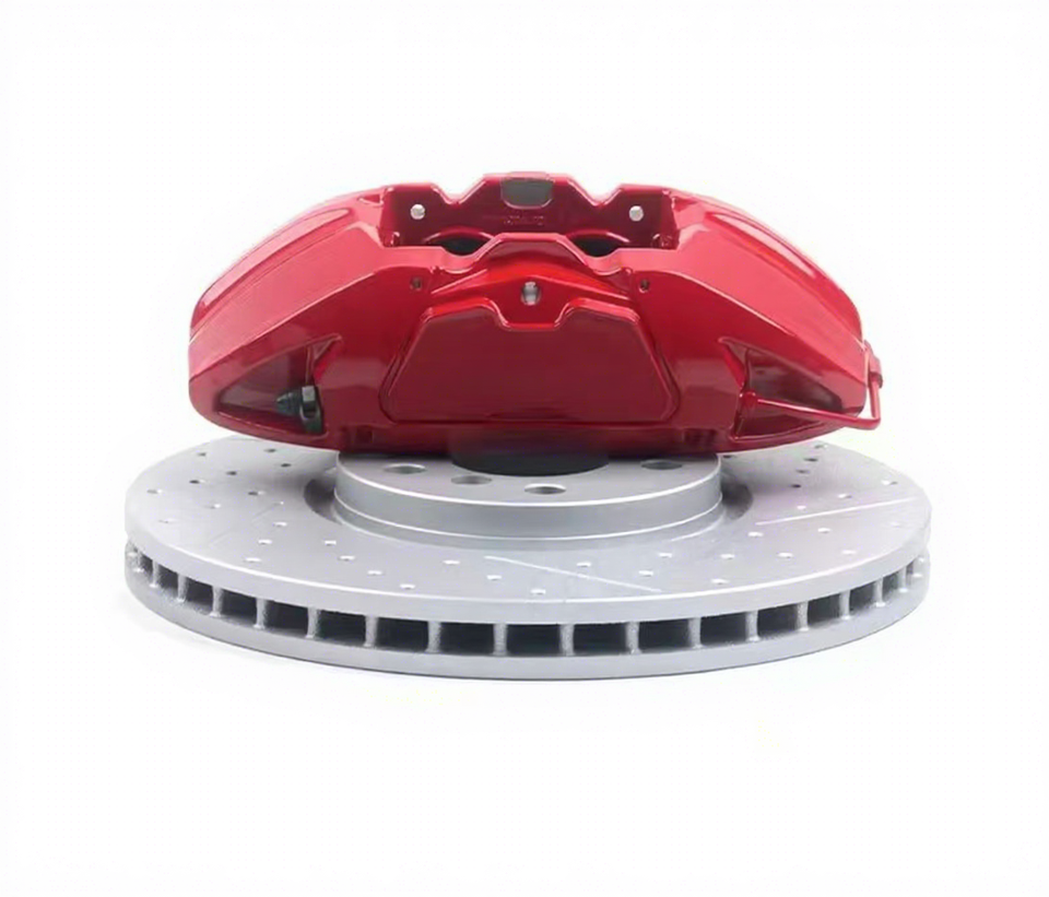 Red Racing Brake Caliper Sports Modified Racing 4 PISTON Big Jcw Brake ...