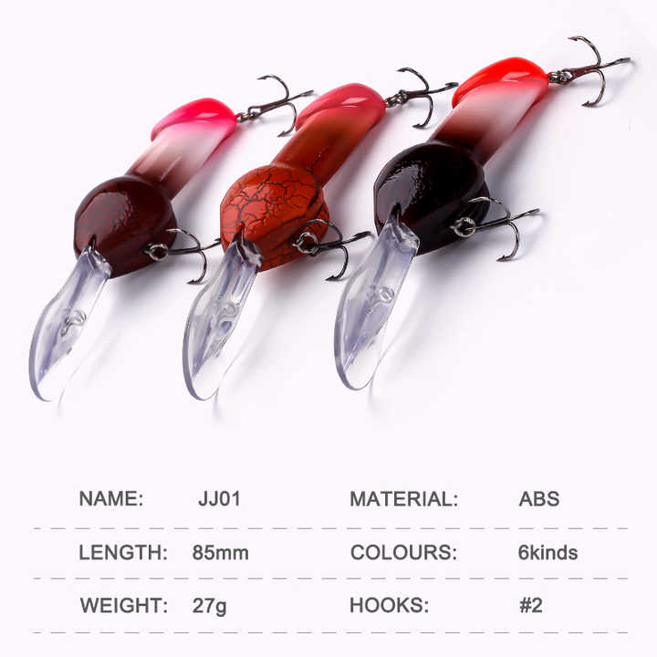 Rare Art Source Factory Crankbait Deep Divers for Bass Fishing