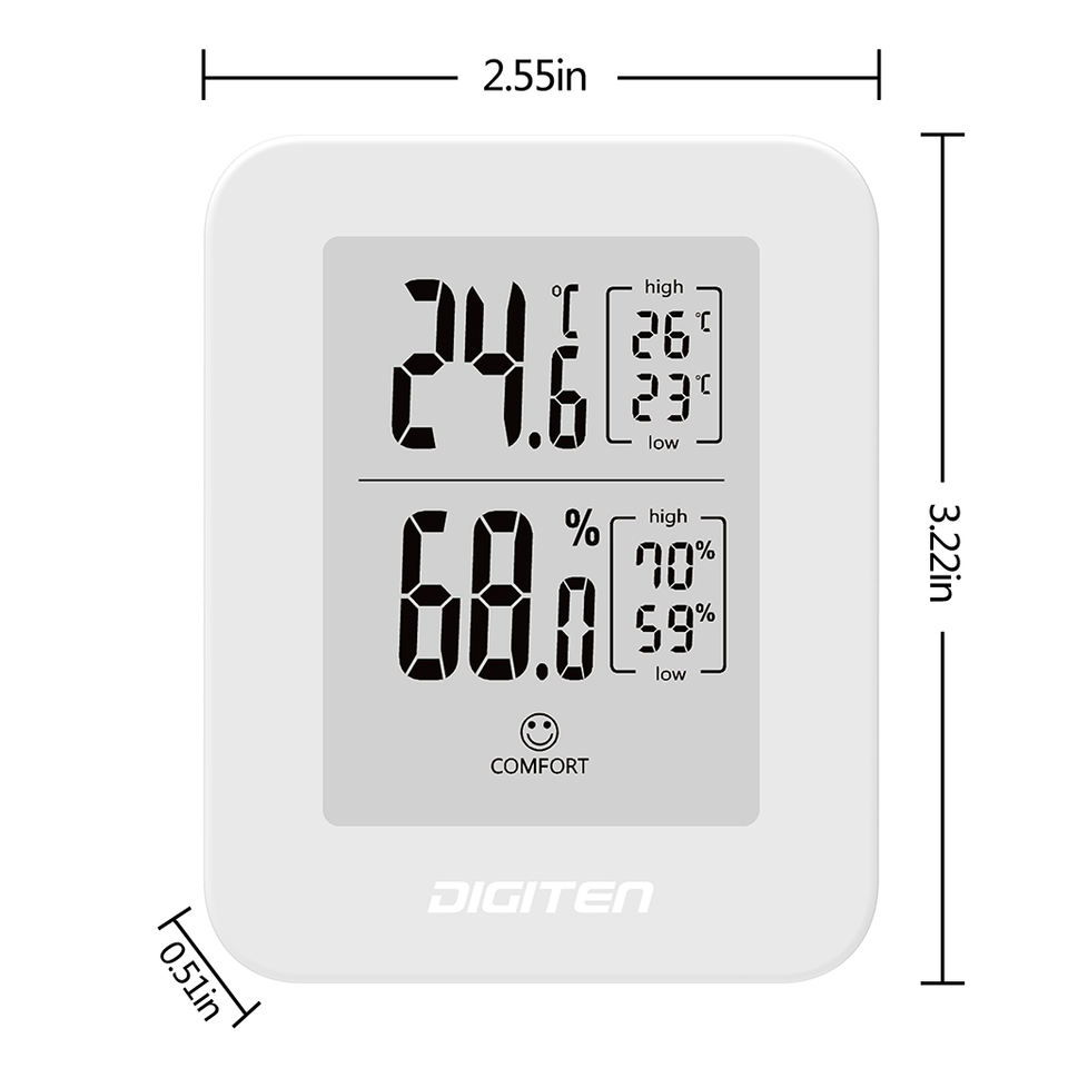 HD E-Ink Digital Hygrometer Thermometer - Reliable & Accurate