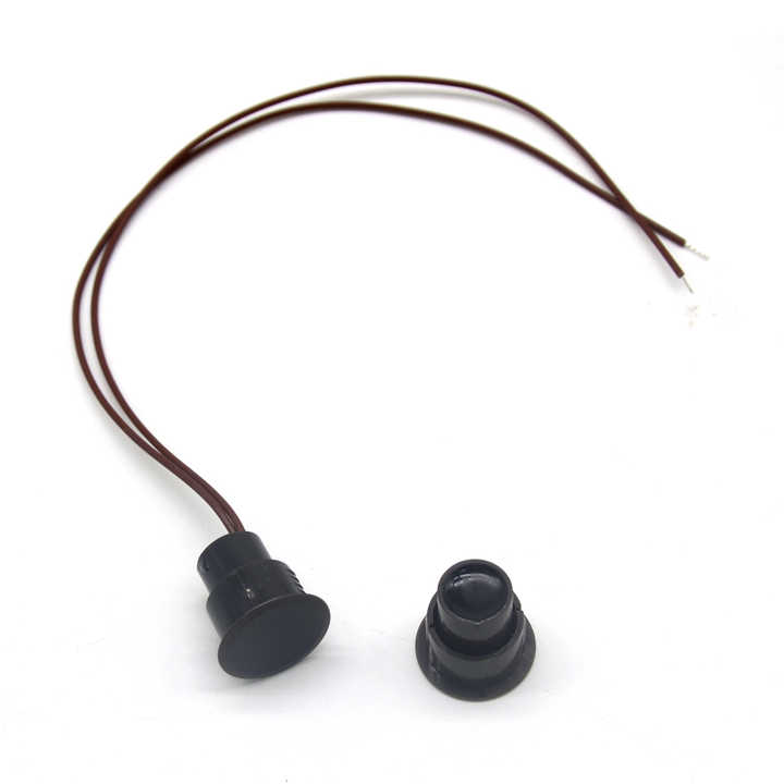 Plastic Recessed Round Magnetic Door Contact Sensor Switch Wired Door ...
