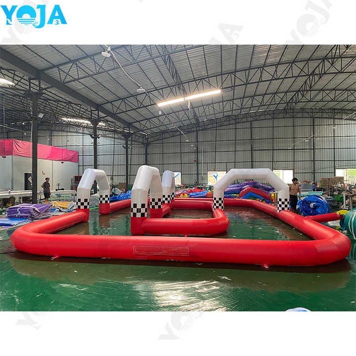 Interactive Inflatable Bumper Cars Race Track Mini Inflatable Castle ...