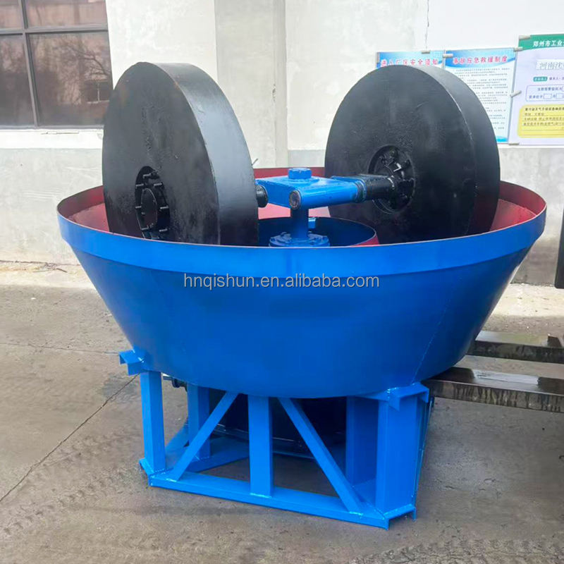 Gold Milling Machine1200 Wet Pan Gold Mill Small Scale Gold Mining Mill ...