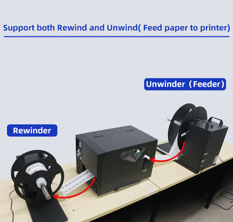 Barcode Printer Label Rewinding Machine BSC A8 Label Rewinder Table Top ...