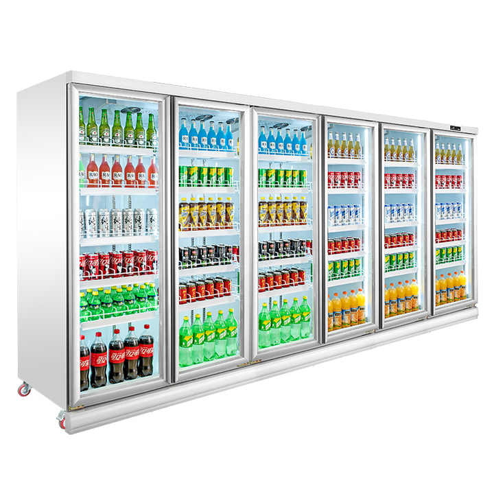 6 Door Stand up Display Upright Supermarket Freezer| Alibaba.com