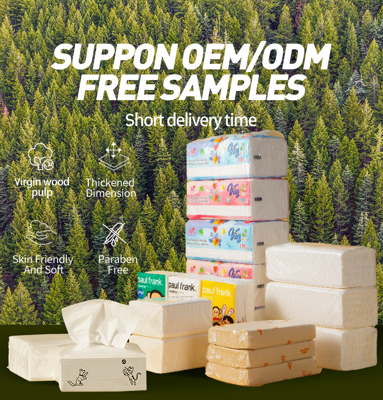 OEM High Quality Facial Tissue Paper 2/3 Ply and Soft Quality in Low ...