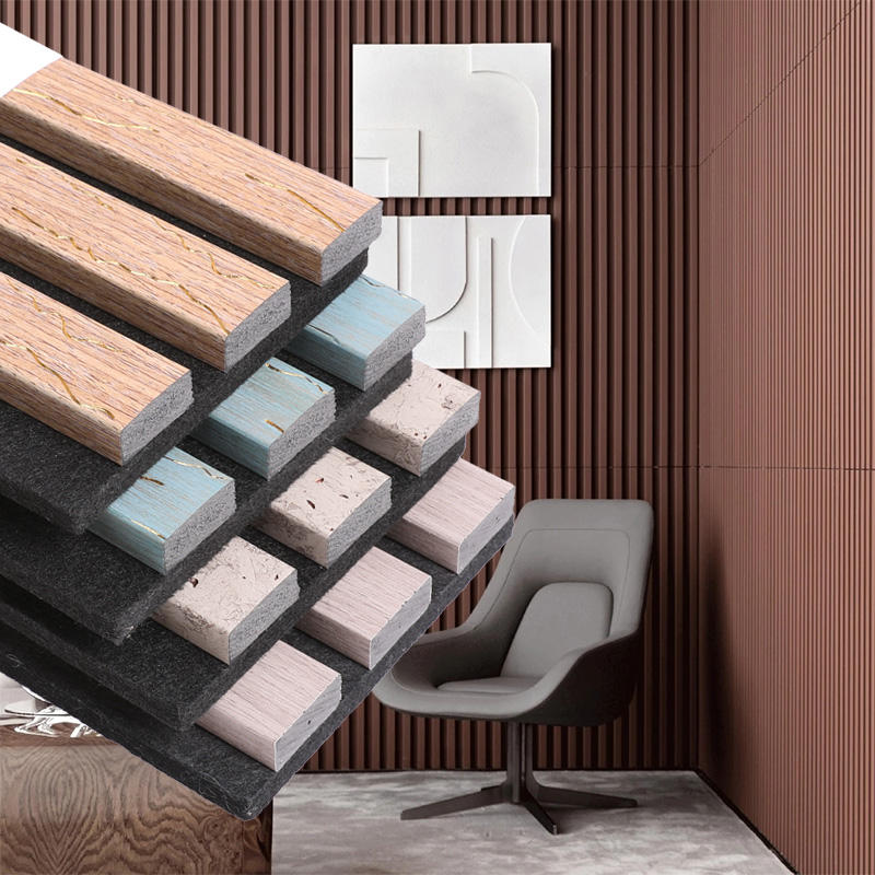 Wangbin High Quality Acoustic Panel Wall Cladding PS MDF PVC with New ...