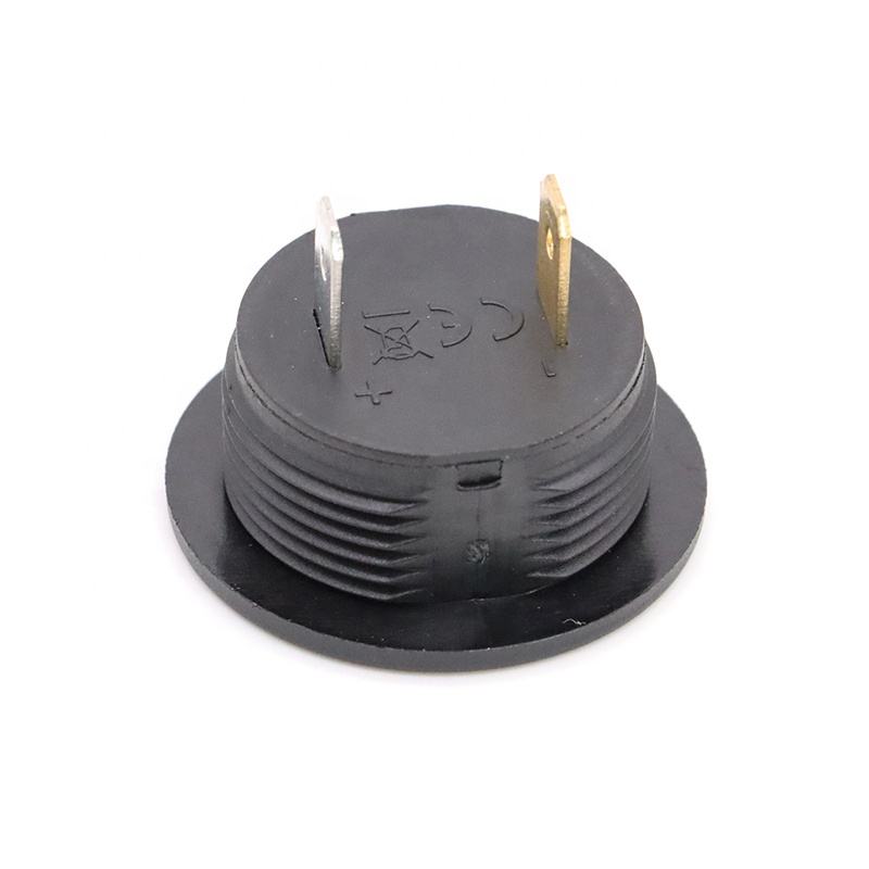 Mini Round Voltmeter DC 12V 24V - LED Volt Meter for Cars