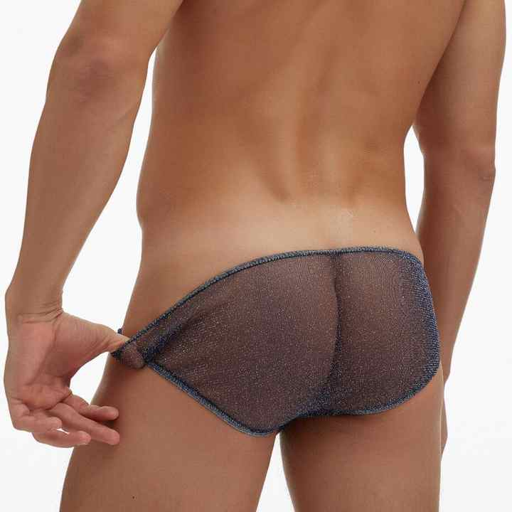 Wholesale Men's Low Waist Briefs Plus Size E078 Custom Made Logo Fine Mesh Night Market ...