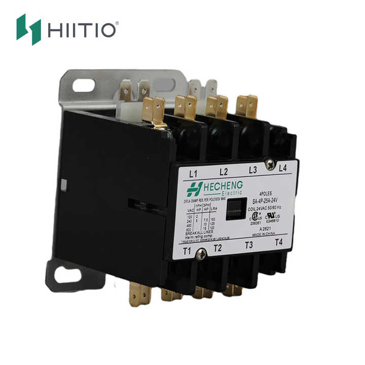 HIITIO UL Certified HVAC Contactor - 3poles 30A 24V Coil