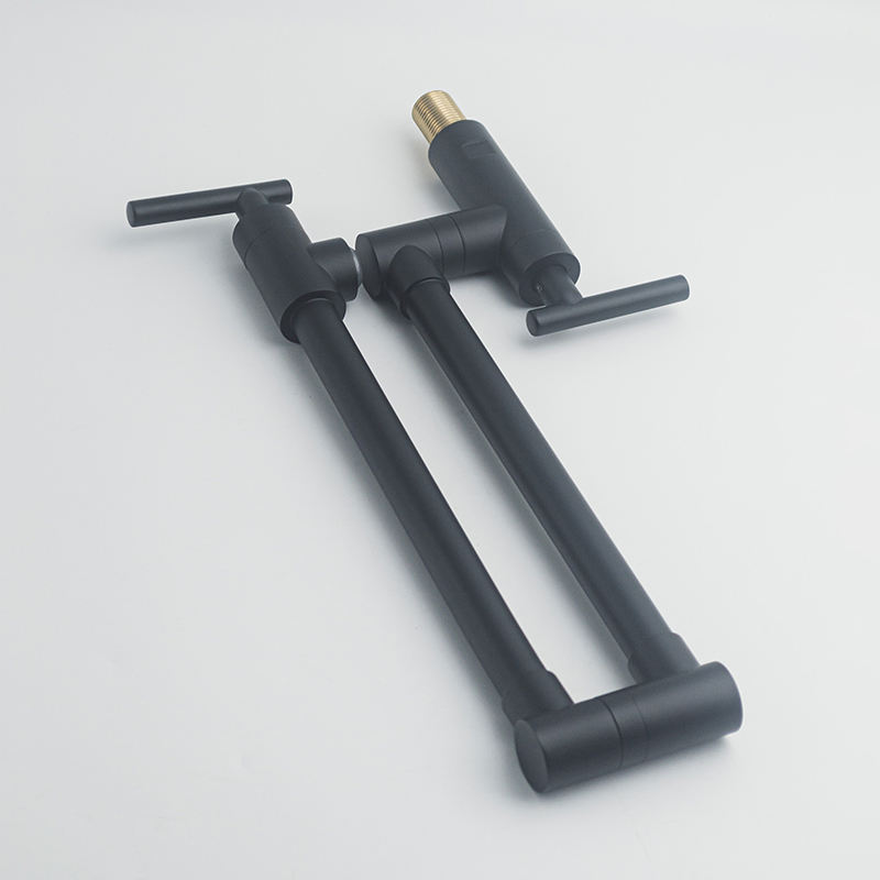360 Tap Duale Handle Folding Kitchen Faucet Brass Body Hot Cold Water ...