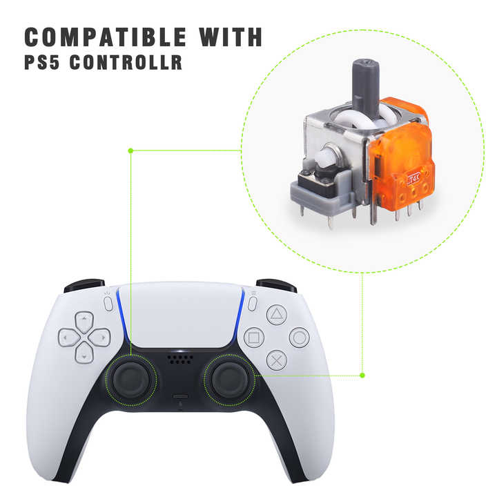 3D Analog Sticks Sensor Module for PS5 - TMR Hall Joystick