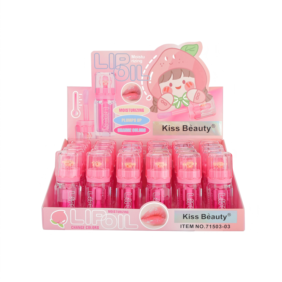 Kiss Beauty Moisturizing Peach Change Golors Lip Oil