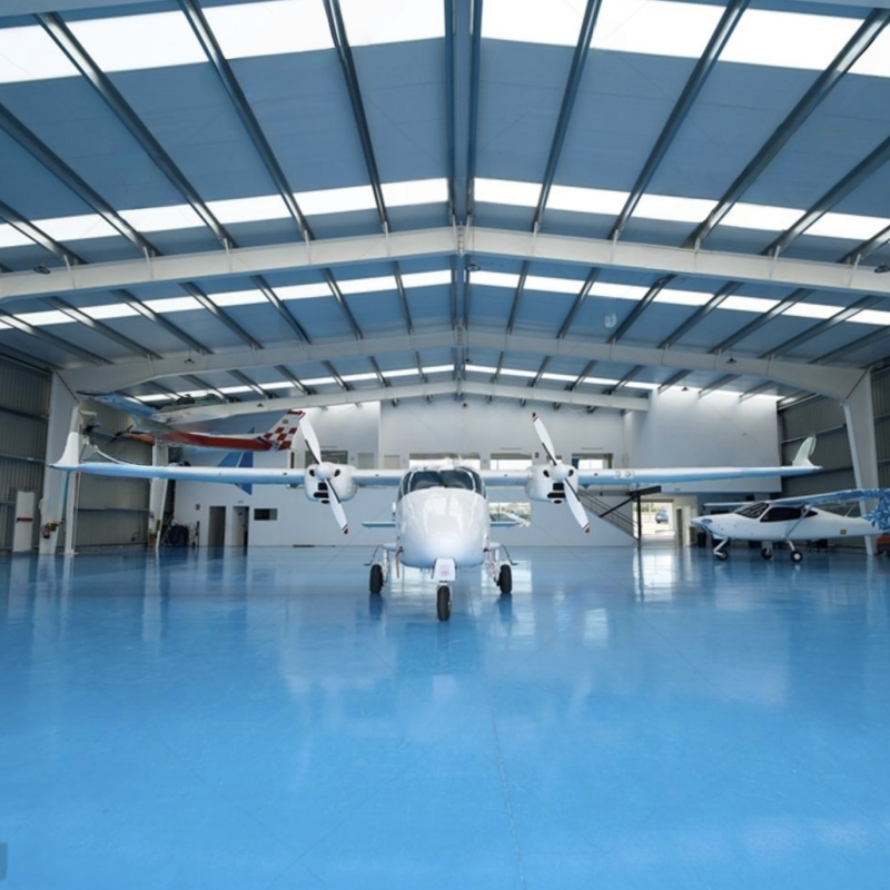 Q345 Steel Structural Aircraft Hangar Office Building Industrial ...