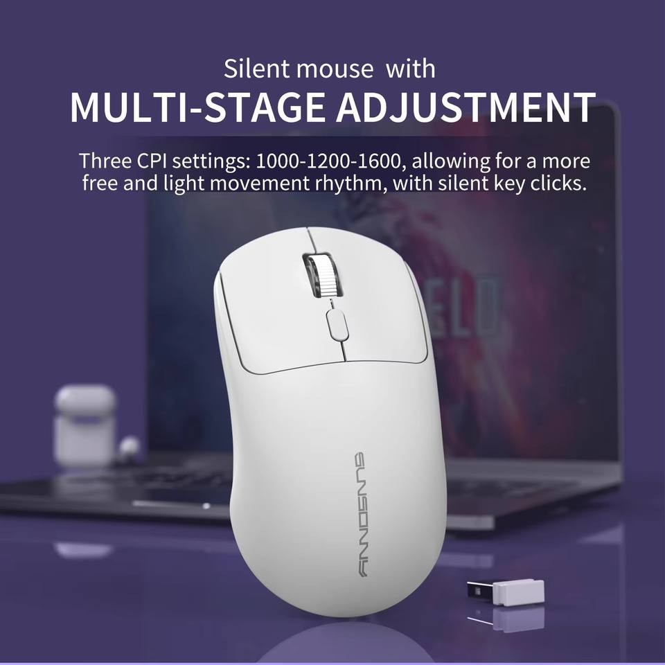 SUNSONNY Wireless Keyboard and Mouse Set for Silent Typing