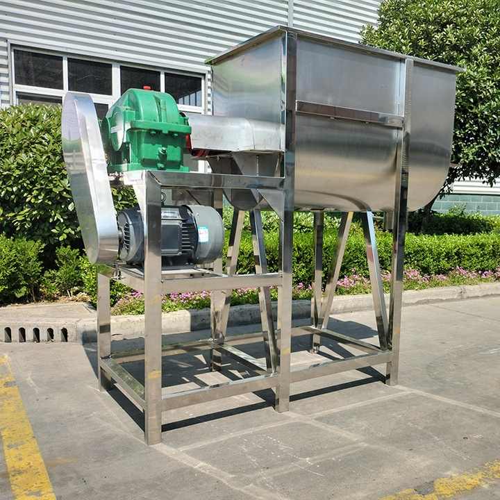 Horizontal Calcium Carbonate Premix Mixer Industrial Spice Powder Mixer ...
