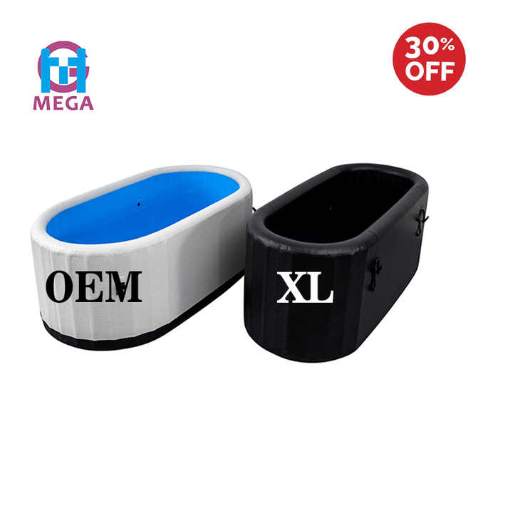 Mega Portable Inflatable Cold Plunge Tub Ice Bath Bucket with Optional ...