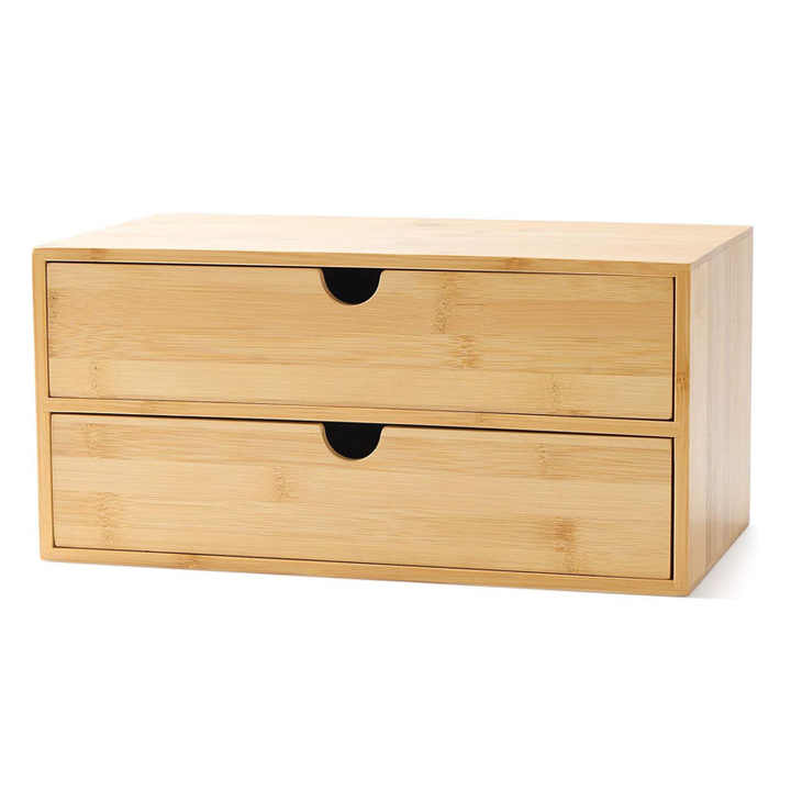 Bamboo Desk Organizer - Mini Bamboo Desk Drawer Tabletop Storage ...