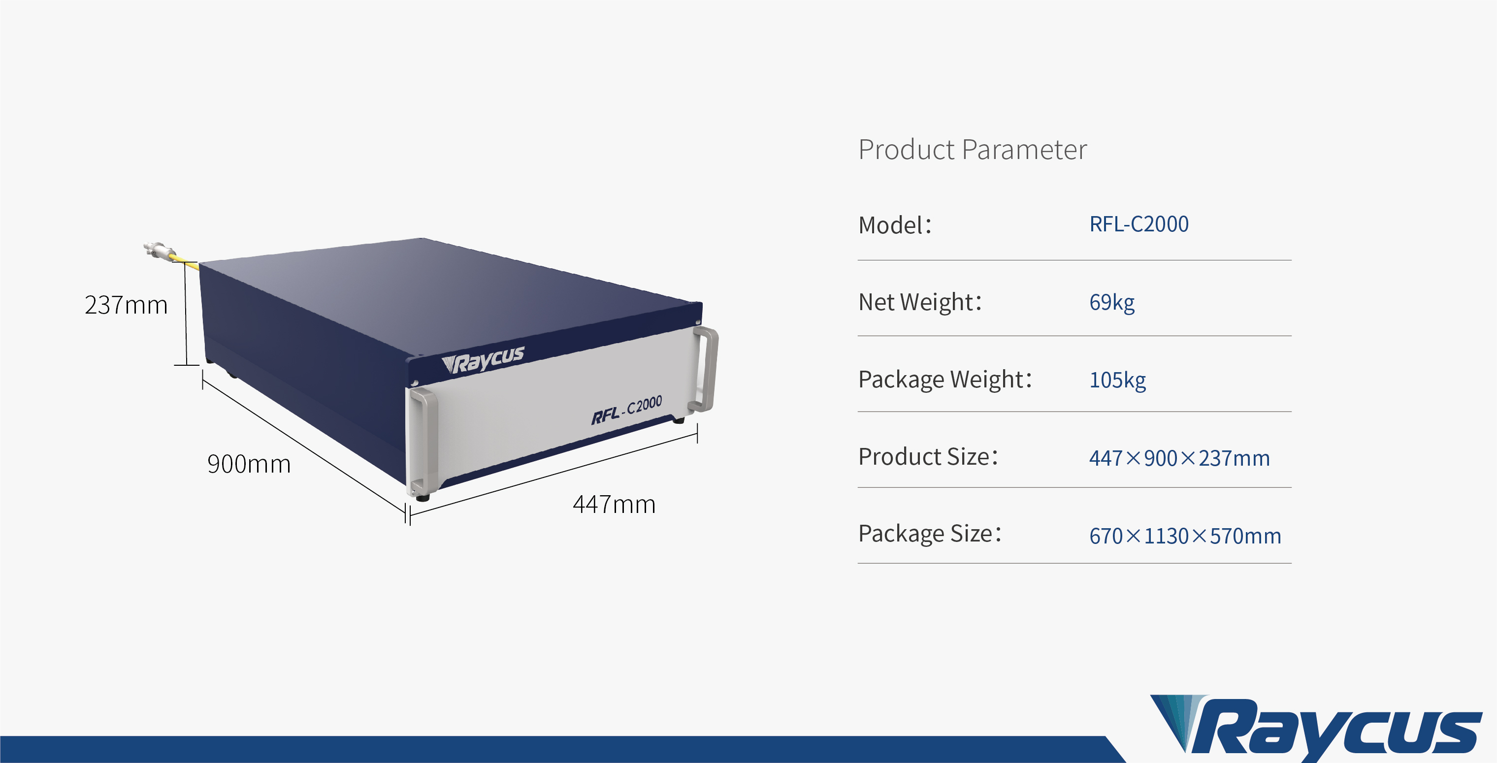 Raycus fiber laser source laser power RFL-C1000H for laser welding ...