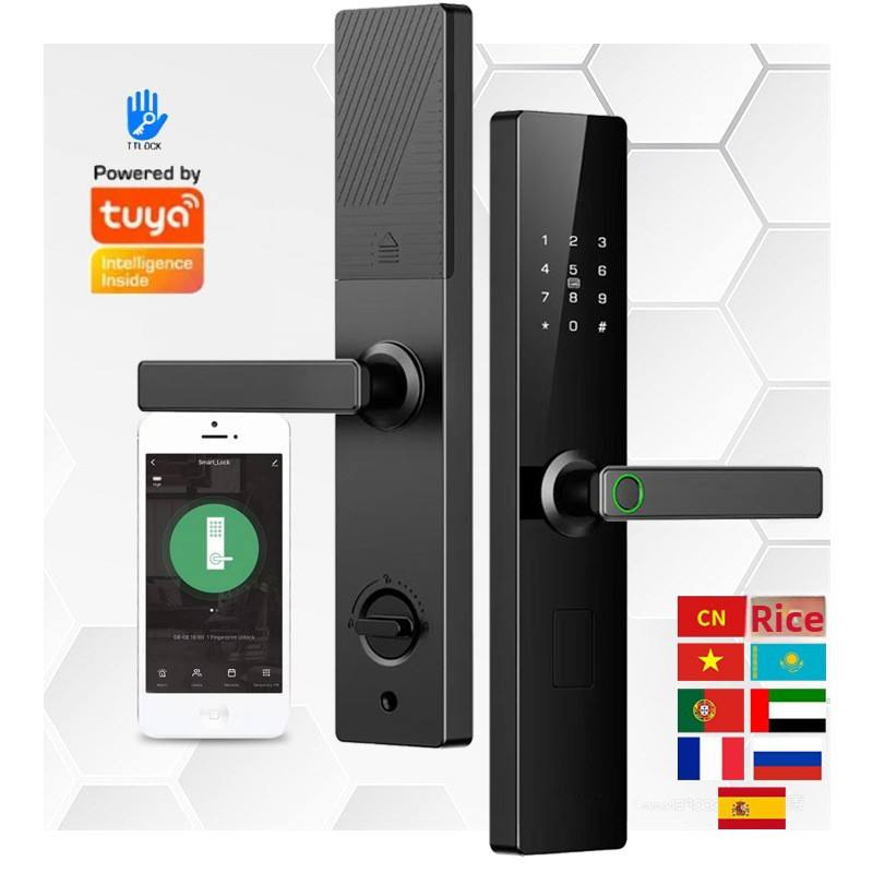 Cross-border Multilingual Graffiti Fingerprint Smart Lock Entry Door ...