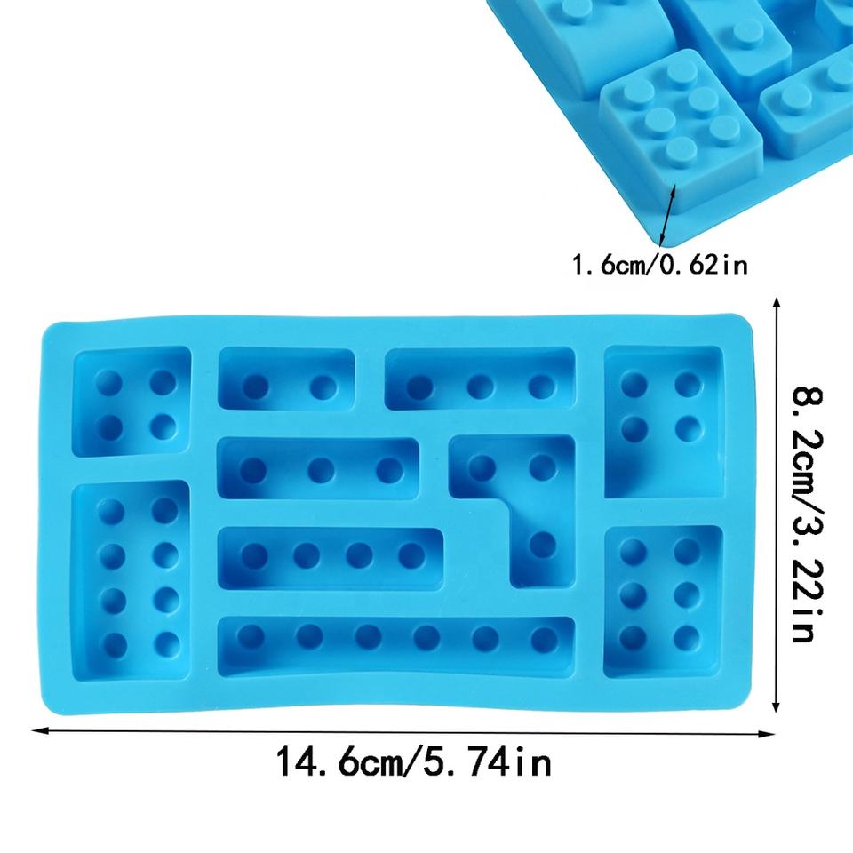 Children’s Building Block Shaped Silicone Chocolate Molds