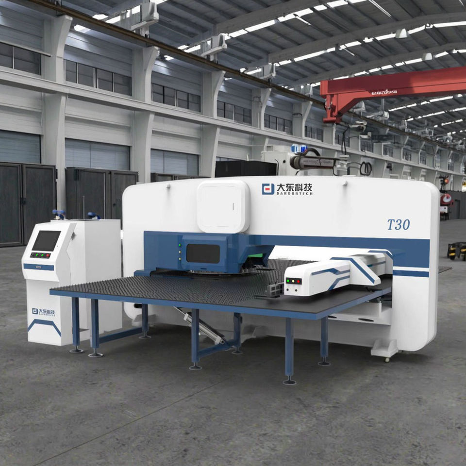 CNC Servo Turret Punching Machine High-Accuracy 5.5KW Motor Hydraulic ...