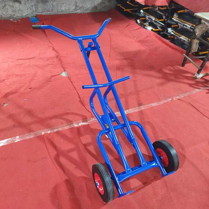 Heavy Duty 10\" Steel Dolly Three Solid Rubber 300kg Capacity Hand ...