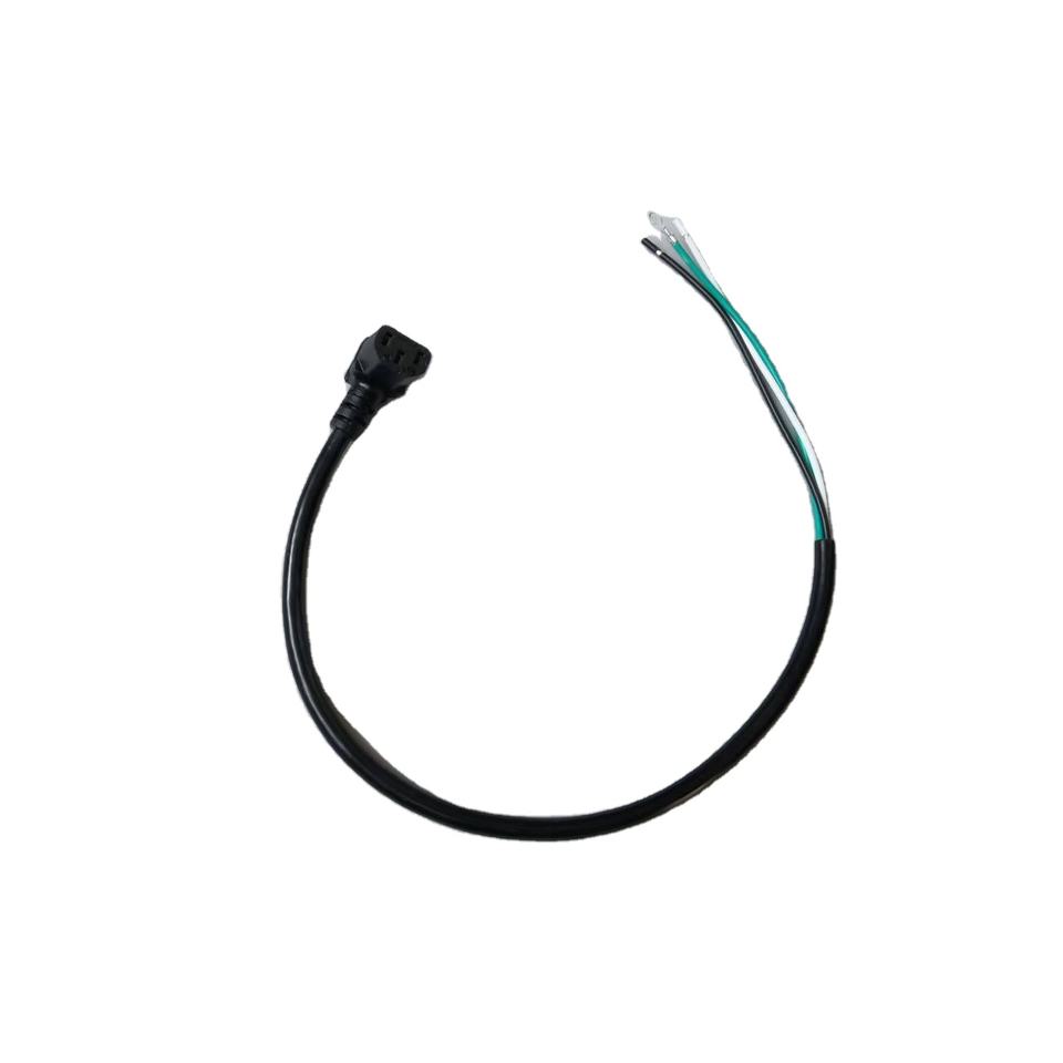 IEC C13 AC Power Cord Pigtail 3-Wire Stripped End Heavy Duty 3 Prong ...
