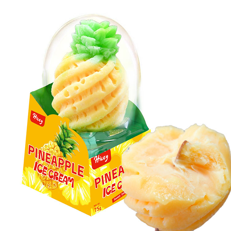 Chinese Pineapple Ice Cream Snack – Sweet Fruit Flavor, Daily Treat ...