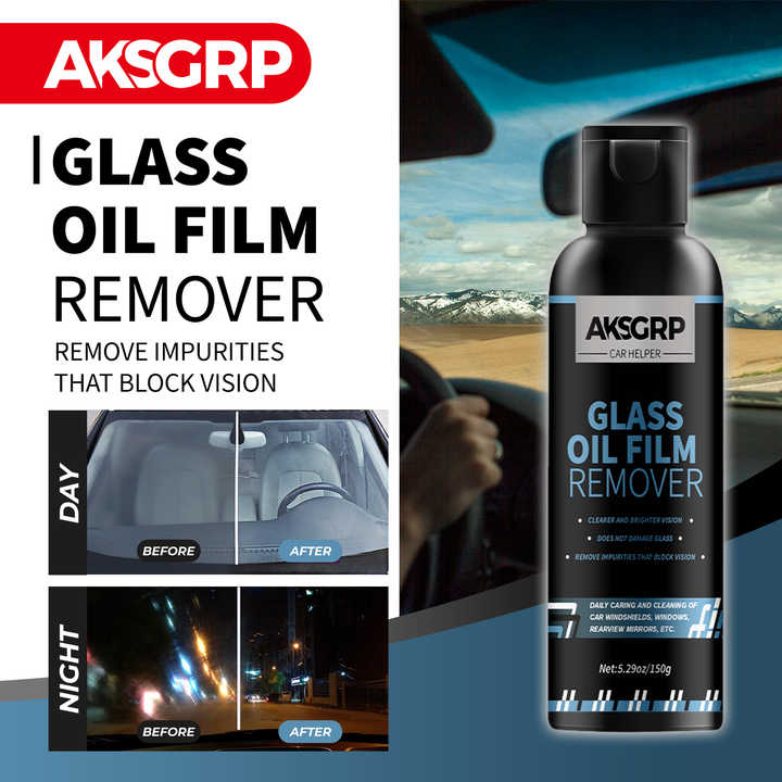 AKSGRP Glass Oil Film Remover - Efficient Car Windscreen Cleaner