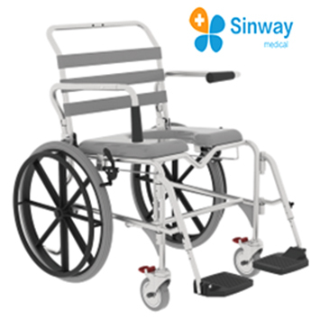 Kcare Aidacare 46cm Platform Shower Commode Stainless Steel