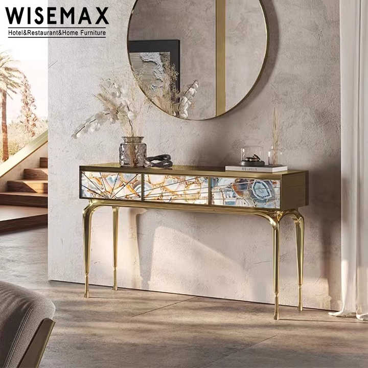 WISEMAX FURNITURE Nordic Vintage Hotel Lobby Stainless Steel Light ...