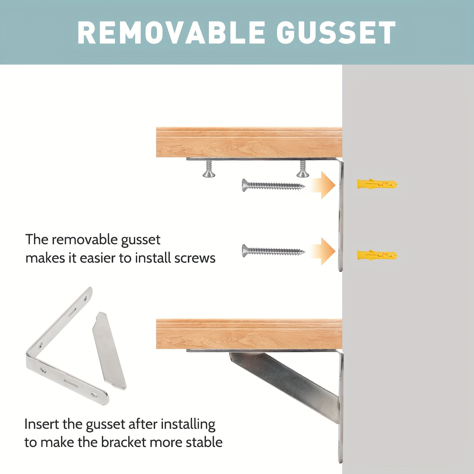 90 Degree Wall Mount Angle Brackets - Durable & Versatile