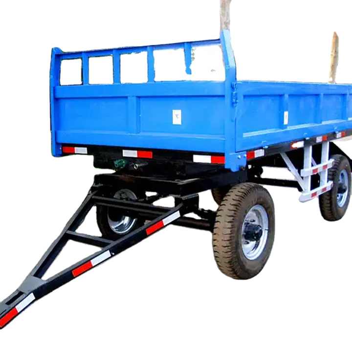 3 Axles Tractor Mini Trailer Farm 2ton 3 Ton 5 Ton Farm Utility Tipping ...