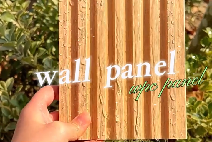 Wooden Grain Pvc Wpc Fluted Wall Panels For Decoration - Buy Waterproof ...