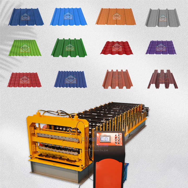 Metal Wall Building Material Machinery Trapezoid Steel Iron Tile Making ...