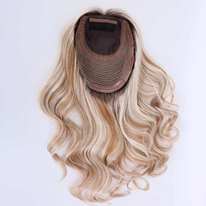 Injected Skin Top Lace Front Topper - Premium Human Hair