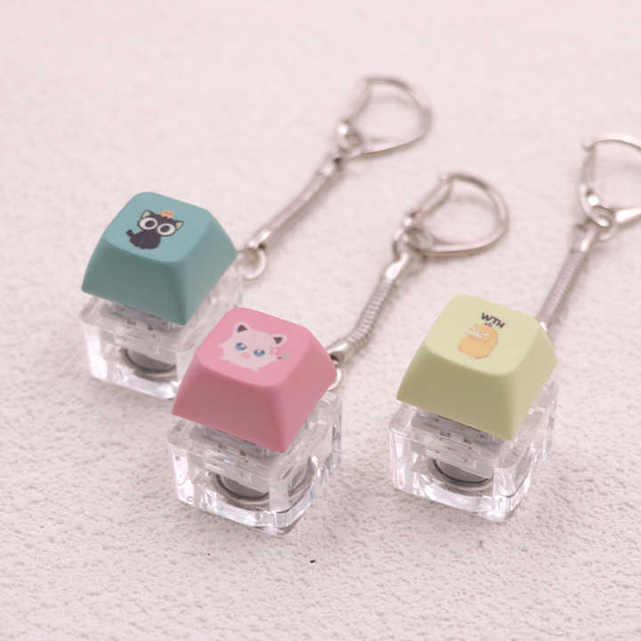 Custom Logo Keyboard Keychain - Stress Relief & Fidget