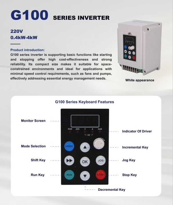 G100Series 15KW/18.5KW AC Drive Inverter Frequency Converter VFD 380V ...
