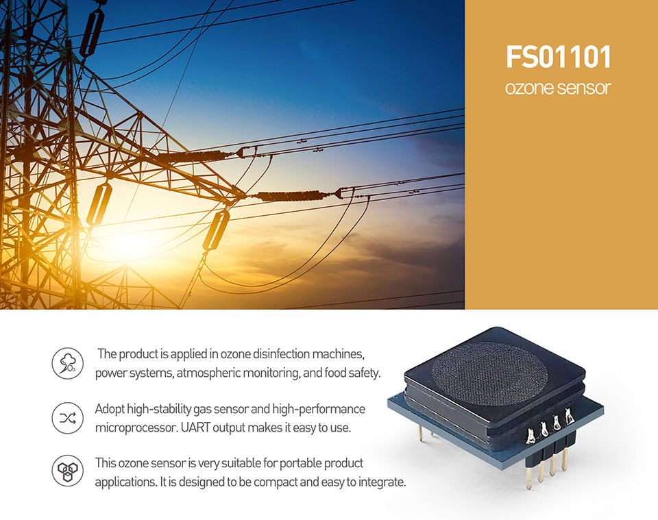 High Accuracy Electrochemical O3 Ozone Gas Sensor for Air Quality ...