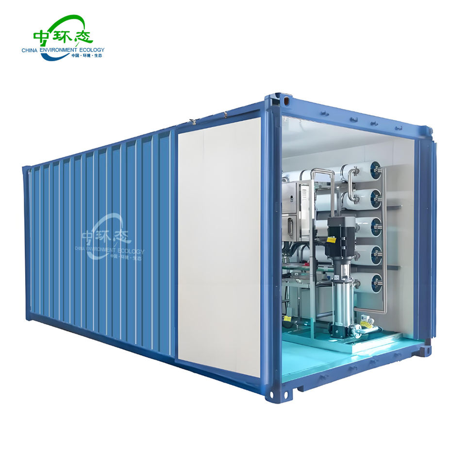 PLC Controlled Stainless Steel Salt Water Desalination System 2000L ...