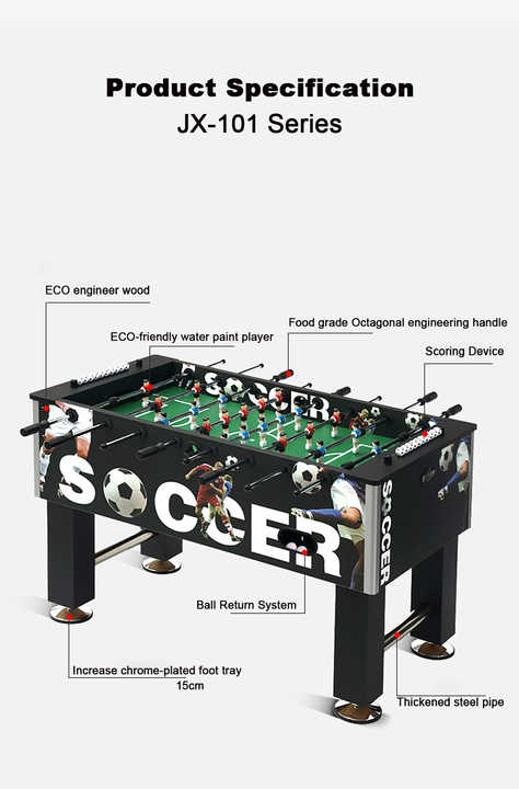 Ready to Ship Futbolin 55" Regulation Size Multi Color Engineered Wood ...