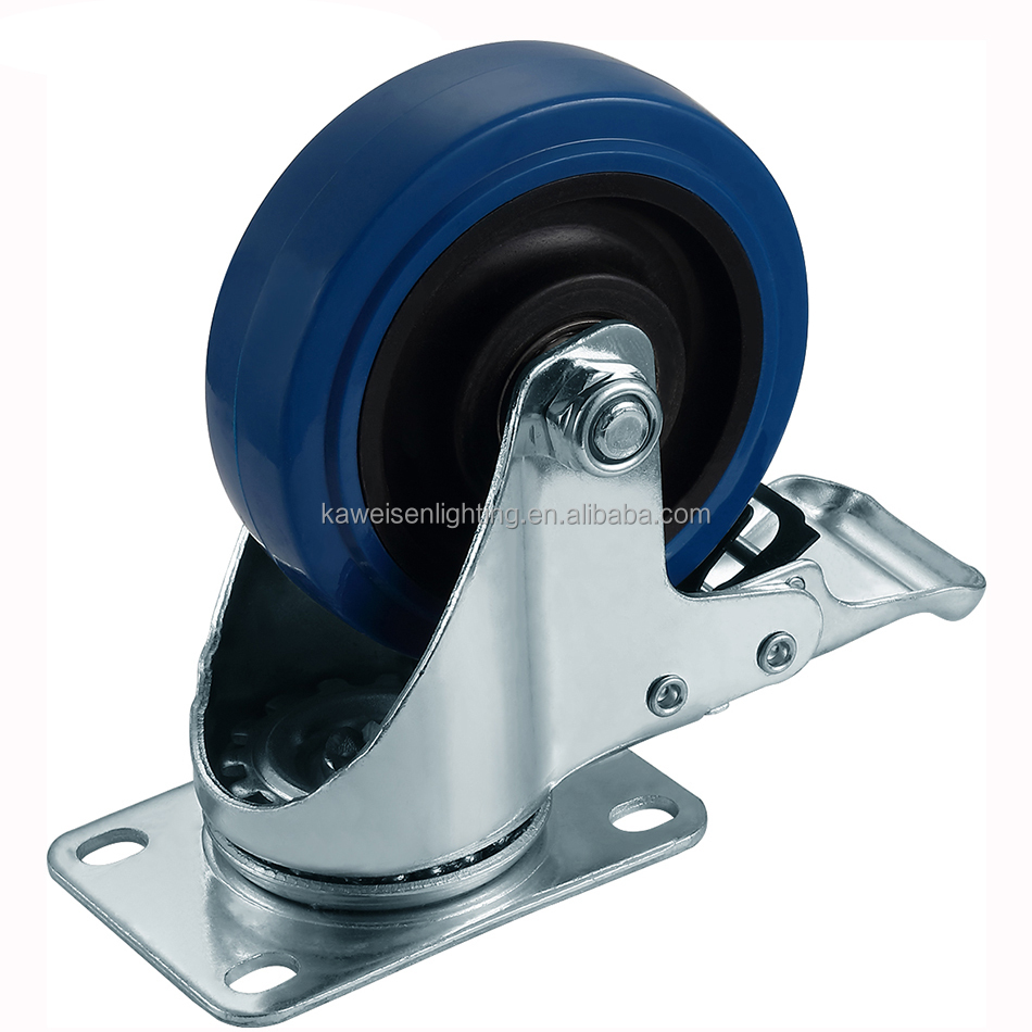 Locking Rubber Casters: Heavy-Duty Industrial Wheels with Secure Braking