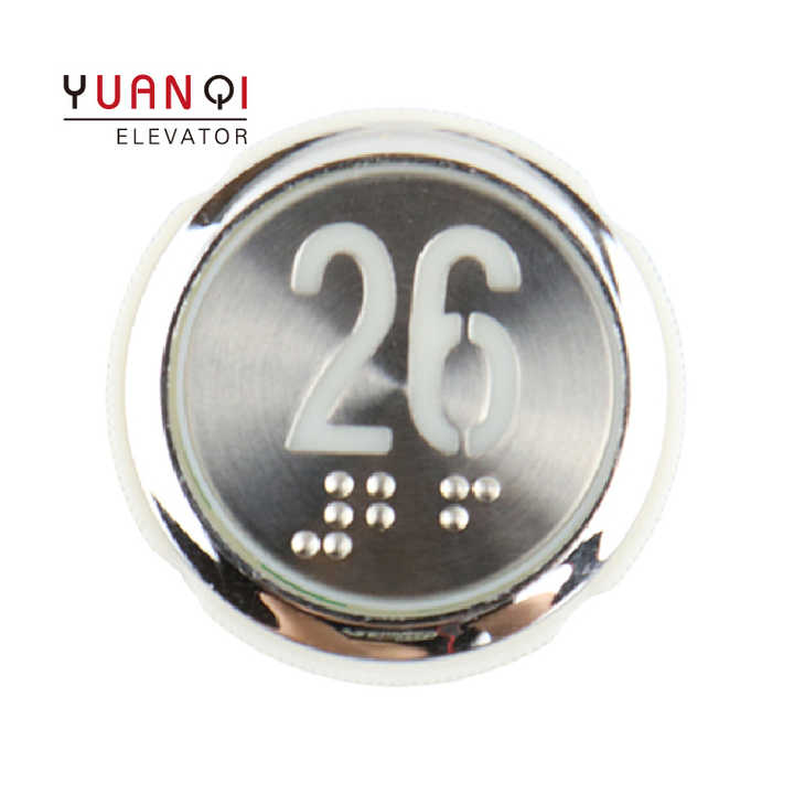 Step Elevator Button PB31-10 - Red Light, White Light, Blue Braille