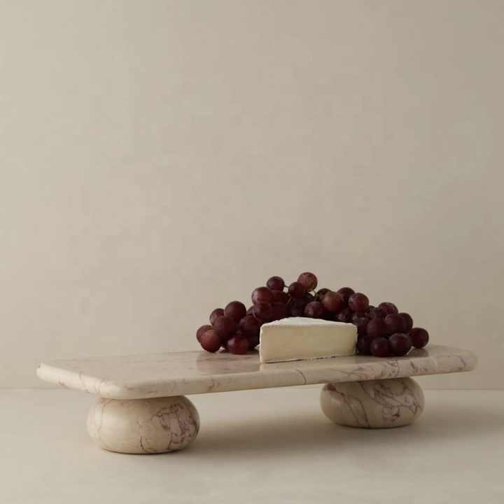 Large Rectangle Pink Marble Stone Cake Stand| Alibaba.com