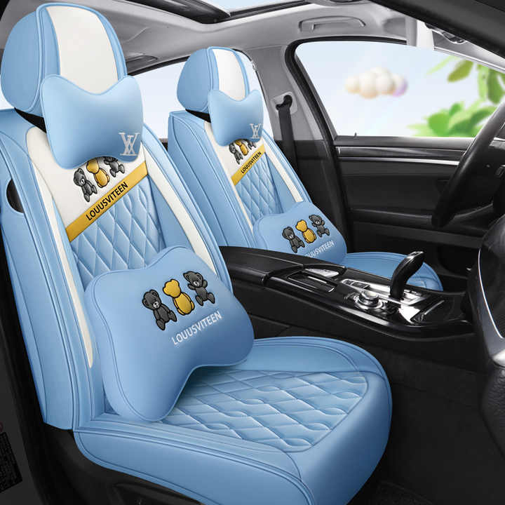 Good Reputation New Designer Car Accessories Interior Decoration Fashion Pvc Car Seat Cover Universal Luxury