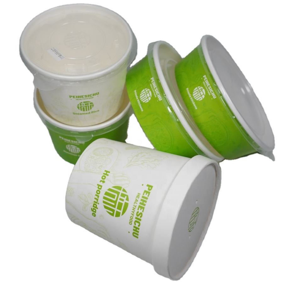 Customizable Biodegradable Heatable Paper Ramen Bowl for Induction ...