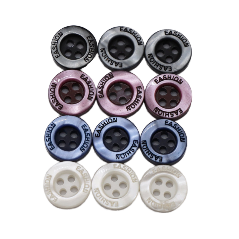 Custom Engraved Logo Brand Buttons - Eco-Friendly Resin