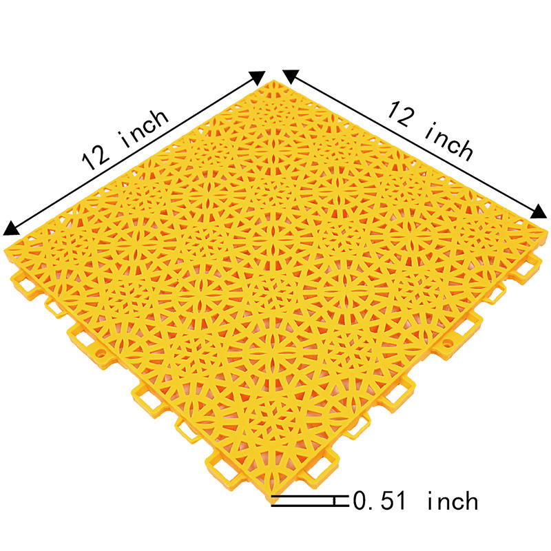 Multi Sport Interlocking Plastic Floor Tiles, Anti-Slip Modular Design ...